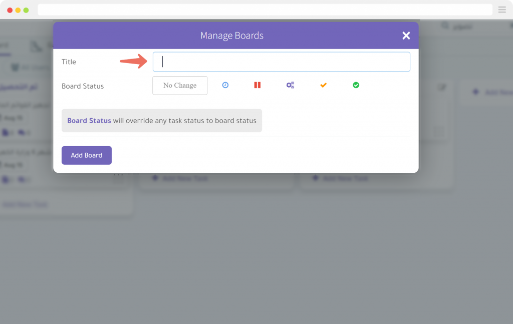 How to create and customize project boards- Projecto