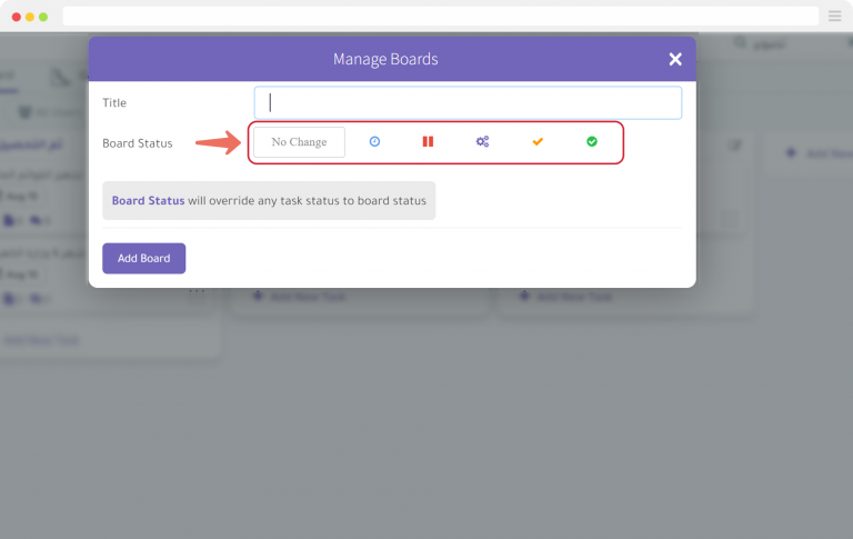 How to create and customize project boards- Projecto